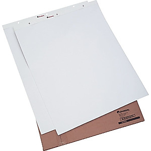 Universal UNV35600 27 in. x 34 in. Unruled Easel Pads/Flip Charts - White (50 Sheets, 2/Carton)