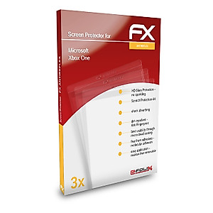 atFoliX Screen Protector compatible with Microsoft Xbox One Screen Protection Film, anti-reflective and shock-absorbing FX Protector Film (Set of 3)