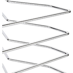 TrueCraftware- 15 Tier Chrome Plated Pizza Pan Rack- Pizza Pan Rack Holder Safe Sturdy 15- Slot Pizza Pan Rack for Pizza Pan Pizza Trays Pizza Screens for Home Kitchen Restaurant Catering