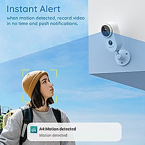 Wireless Security Outdoor Camera with Solar Panel: Battery Powered 1080p WiFi Night Vision Cameras for Home Outside Surveillance Works with Adorcam App