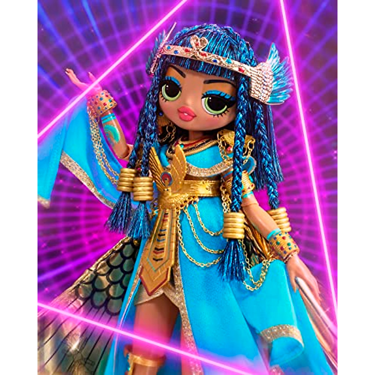 LOL Surprise OMG Fierce Collector Cleopatra Fashion Doll- Limited Edition 11.5" Premium Collector Doll with Luxe Blue & Gold Royal Outfit Accessories, Holiday Toy, Great Gift for Ages 4 5 6+ Years Old