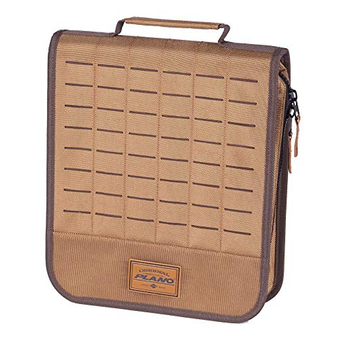 Plano Guide Series Blade Bag, Brown 1680 Denier Fabric, Includes 8 Removable Zip-Seal Organizer Bags, Water-Resistant Soft Storage for Spinner Baits and Blades