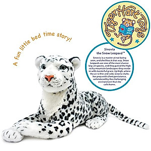 TigerHart Sinovia The Snow Leopard - 17 Inch Stuffed Animal Plush Snow Cat