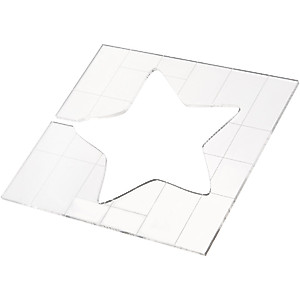 EXCEART Quilting Template Clear Acrylic Star Shaped Sewing Stencil Reusable Quilting Template Rulers for DIY Embroidery Patchwork