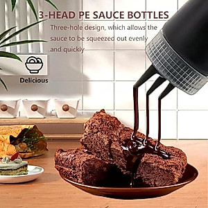 Commercial Electric Cheese Sauce Warmer, Countertop Food Sauce Warmer Multifunction Jam Heat Preservation Machine Jam Heating Pump for Hot Fudge Cheese Caramel(3 grids)