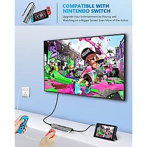 USB C Hub, 7 in 1 USB C to 4K HDMI Adapter with 100W Power Delivery, 3 USB 3.0 Ports, SD/TF Card Readers for MacBook/Pro/Air/iMac/iPad Pro and Type C Laptops Chromebook