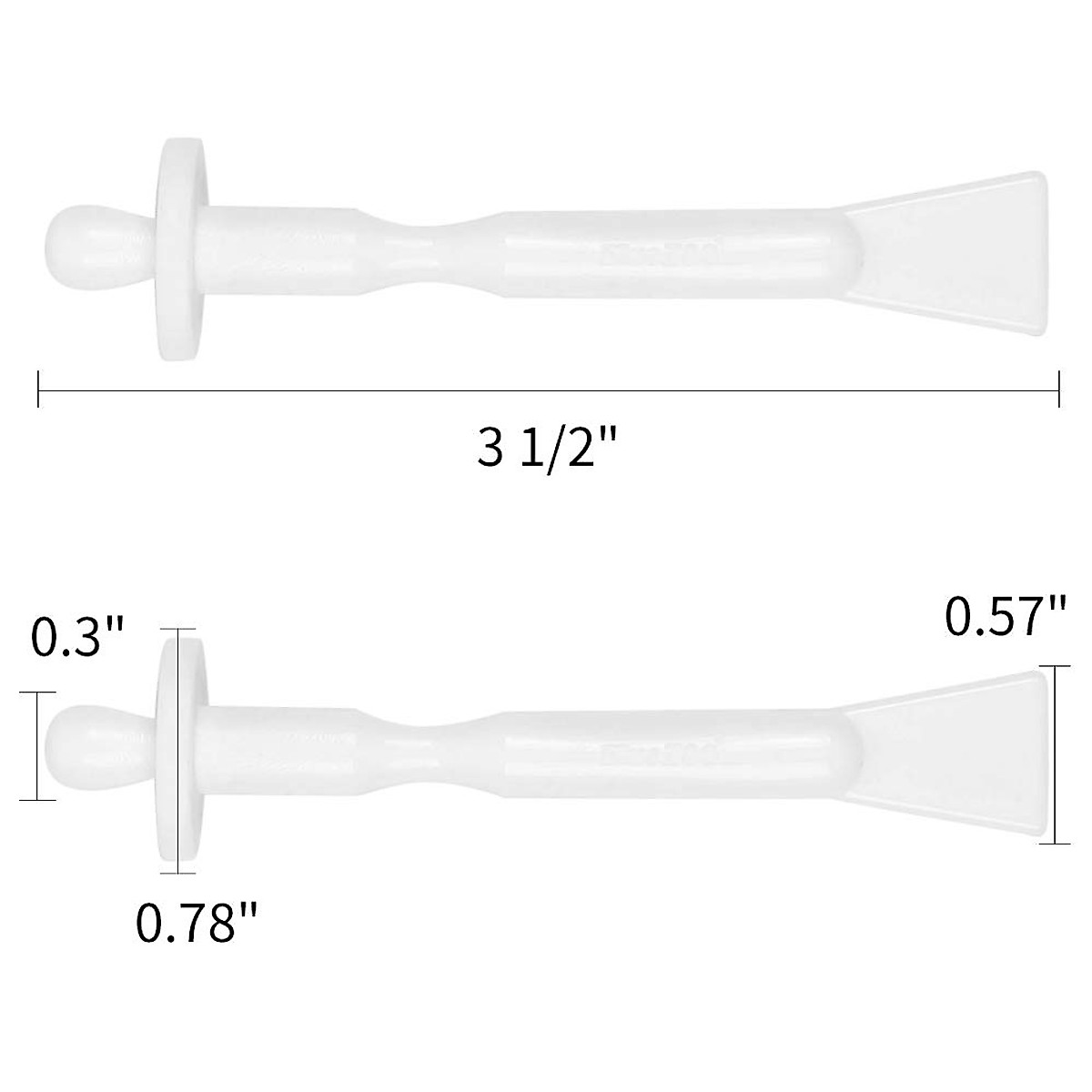 BlueZOO 30PCS 2-IN-1 Nose Wax Applicator Spatulas for Nasal Cleaning, Eyebrows, Facial Hair Removal - Mustache Waxing Sticks for Women and Men