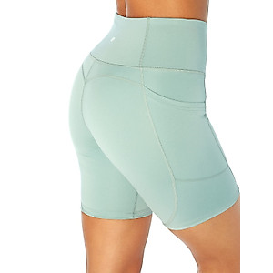 Marika Women's Lex High Rise Pocket Short, Blue Surf, Medium