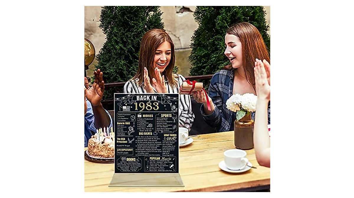 Celebrate 40th Birthday with Vintage 'Back in 1983' Decor