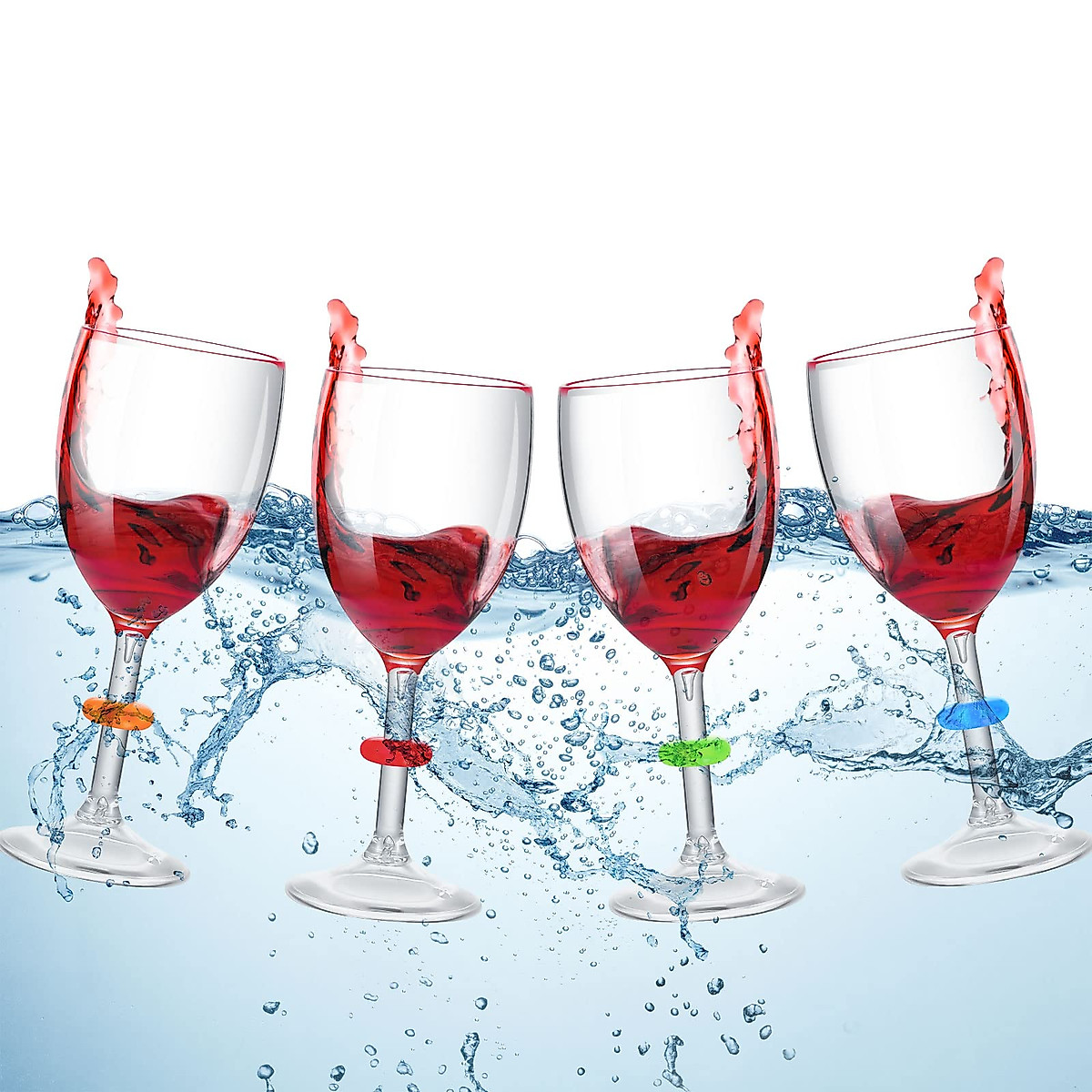 Floating Wine Glasses - Ideal for Pool & Beach Fun