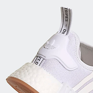 adidas Originals mens Nmd_r1 Sneaker, White/White/Gum, 10.5 US