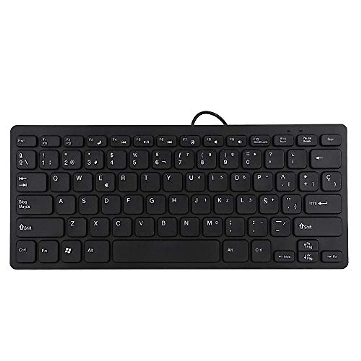 ciciglow Mini Wired Keyboard, 78 Keys Keypad, Portable Ultra Thin Mechanical Gaming Keyboard, Mini USB Wired Office Keyboard for Computer Laptop