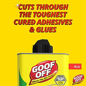 Goof Off Super Glue Remover - 4 oz. can, Yellow (FG678)
