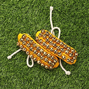 Art Of Creation Dancing Kathak Ghungroo Ankle Bells Pair | 3 Lines Musical Instrument Classical Bharatnatayam Kuchchipudi Dancking Ghungroo From India (60 Bell)