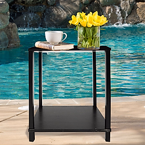 NO MORE TAG End Table, Side Table, Bedside Table, Nightstand for Living Room, Bathroom, Office, Narrow End Table, Small Side Table,