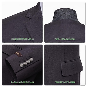 Mens Blazer Jacket - Classic Fit Sport Coat, Casual Suit Jacket, Regular/Short/Tall Grey