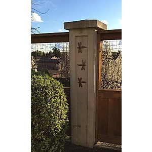 It's Cactus Set of 3 Small Garden Dragonflies 6 Inches, Decorative Wall Hanging Plaques, Indoor Outdoor, Fall Decorations, Handmade, Fair Traded Haitian Artwork