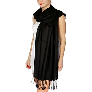 SERENITA Pashmina Shawls Wraps for Women. Dress Cover Up Formal. Cashmere Feel Wrap for Evening Dress.