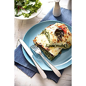 DANIALLI 40 Piece Silverware Set For 8, 18 10 Stainless Steel Silverware Set, Modern Fidenza Hammered Flatware Set, Knife/Fork/Spoon & Long Teaspoon/Salad Fork Mirror-Polished Dishwasher Safe Cutlery