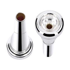 EASTROCK Trumpet Mouthpiece 3C Silver Plated Bullet Shape Vaccum Package