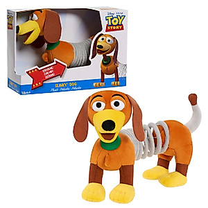 Disney and Pixar Toy Story Slinky Dog Plushie, Kids Toys for Ages 18 Month by Just Play