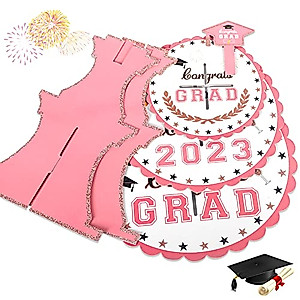Yunqing Graduation Decorations Class of 2023 - Cupcake Stand Set with 12 Pack Graduation Cake Toppers, Perfect for Graduation Theme Dessert & Gift Presentation