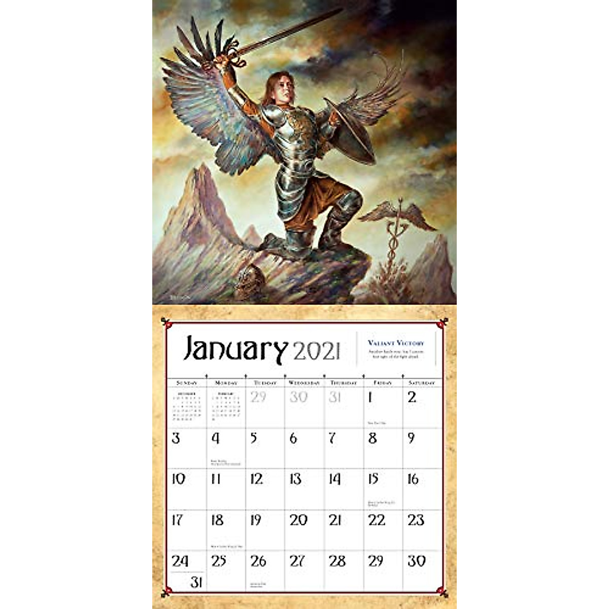 Boris Vallejo and Julie Bell's Fantasy Wall Calendar 2021