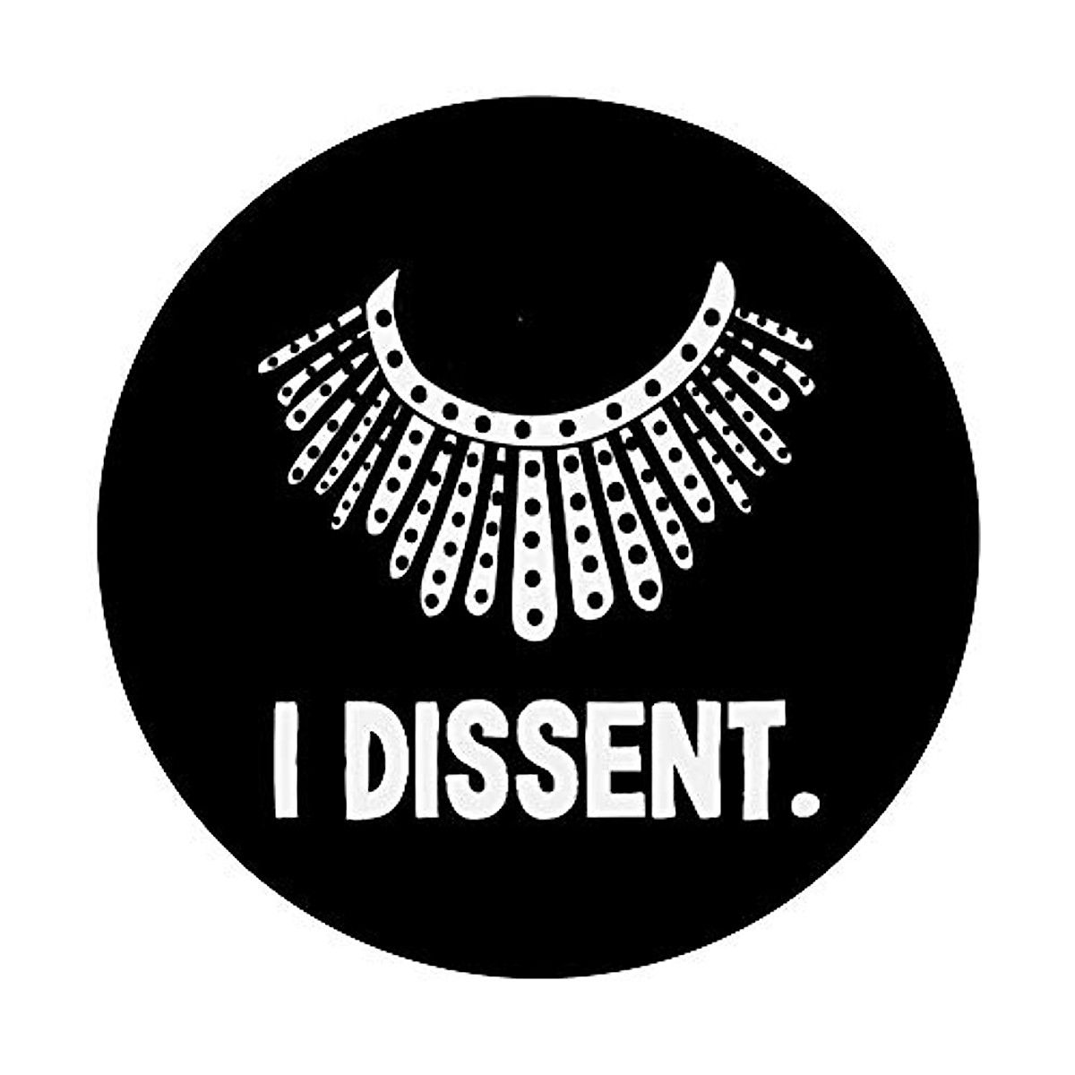 I Dissent Collar RBG Ruth Bader Ginsburg Gift for Women PopSockets PopGrip: Swappable Grip for Phones & Tablets