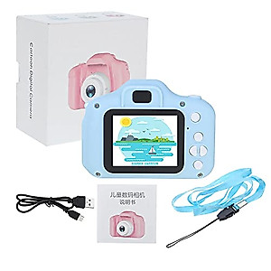 2MP 1080P HD 2.0 Inch Screen Rechargeable Mini Children Kids Camera (Blue)