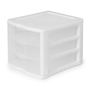 Sterilite ClearView 3 Storage Drawer Organizer