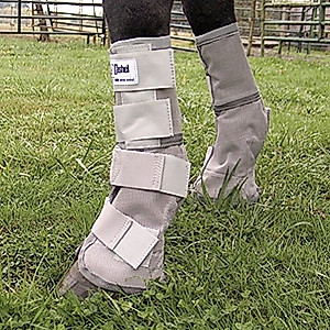Cashel Crusader Horse Protection Fly Leg Guards, Designer Style, Set of Four, Grey, Blue, Orange or Pink