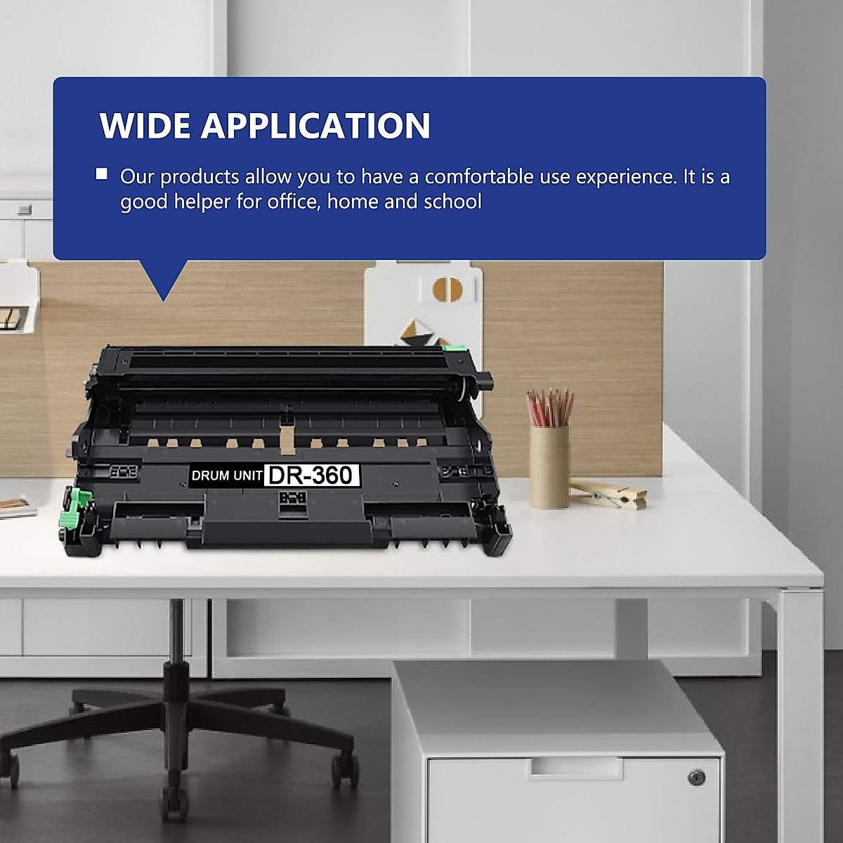 1 Pack DR-360 DR360 Black Drum Unit Replacement for Brother HL-2120 2125 2140 2150 2150N 2170 2170W MFC-7040 7345N 7440 7320 7340 7440N 7840 7840W DCP-7030 7040 7045N Printer(Toner is not Included).