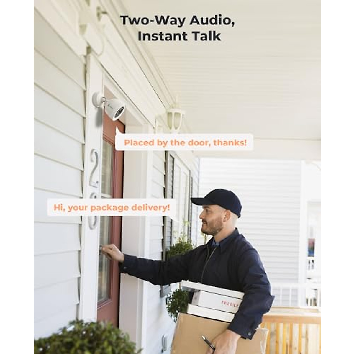 NAPCAT 4K PoE Security Camera System, F1.0 Color Night Vision, 130° Wide Angle, Spotlight, AI Detection, NVR with 2TB HDD, 4Pcs 8MP IP67 PoE IP Outdoor Wired Home Security Cameras (N2814)