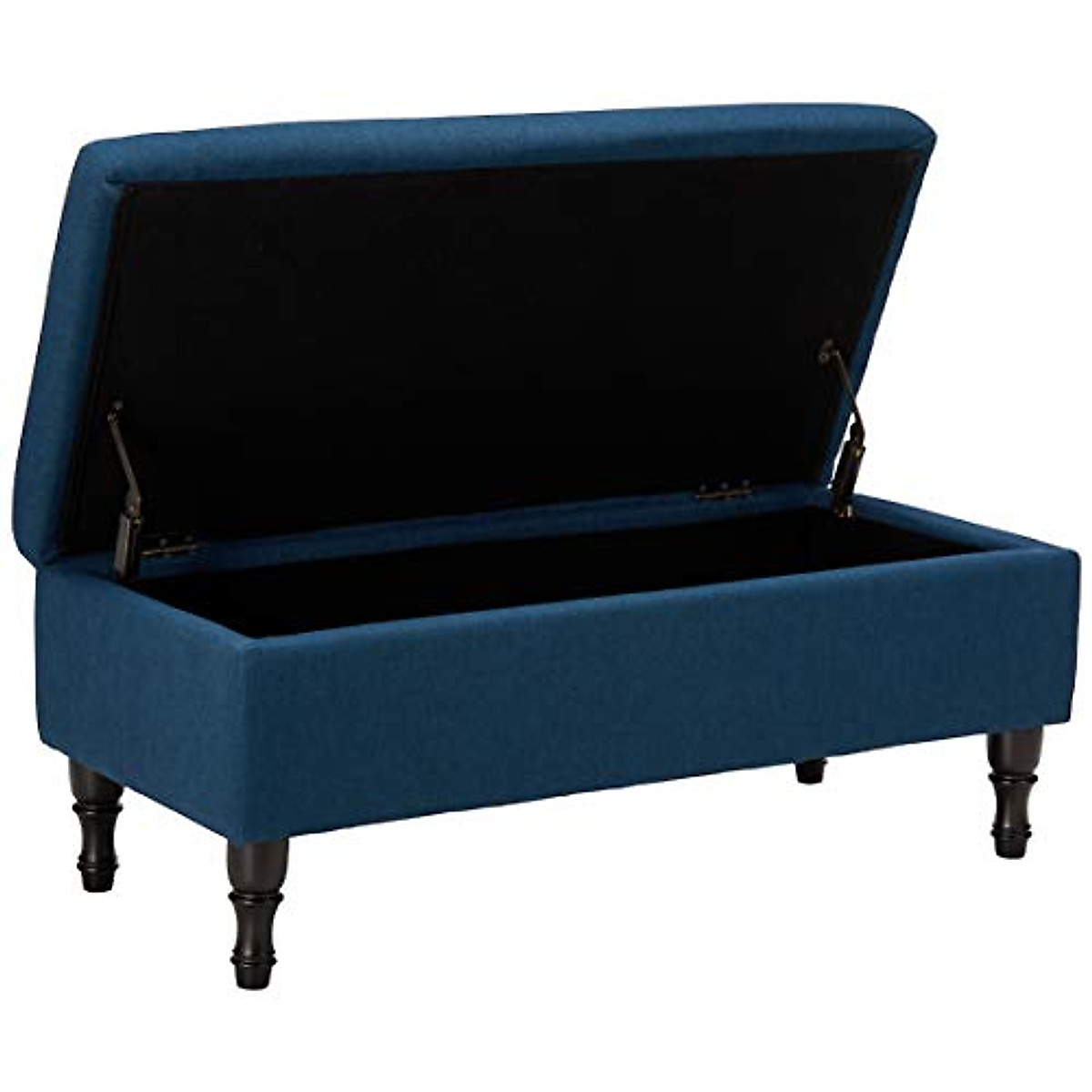 Christopher Knight Home Chantelle Fabric Storage Ottoman, Navy Blue