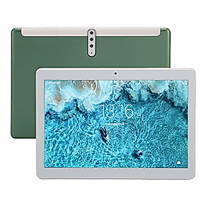 VINGVO Tablet PC, T10W 2MP Front Camera 128GB Extended Storage Dual SIM Dual Standby 10.1 Inch Tablet for Android 12 for Calling (US Plug)