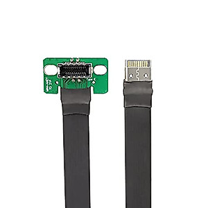 USB 3.1 Header Extension Cable, JoyReken USB3.2 GEN 2 Type-E to Type-E Extension, Internal USB C Header Extender| USB 3.1 Motherboard Adapter | 7.7 inch