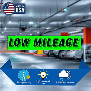 VERSA-TAGS 7.5" Black/Green Vinyl Number Decals 11 Dozen Set Windshield Pricing & 1 Pack of Each of Loaded, Low Mileage, Financing Available 14.5" x 2.75" Sticker Windshield Decal Auto Dealership