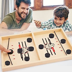 Fast Sling Puck Game, Hockey Game, Slingshot Games Toy, Table Desktop Battle, Winner Board Games Family Interactive Game for Kids Adults