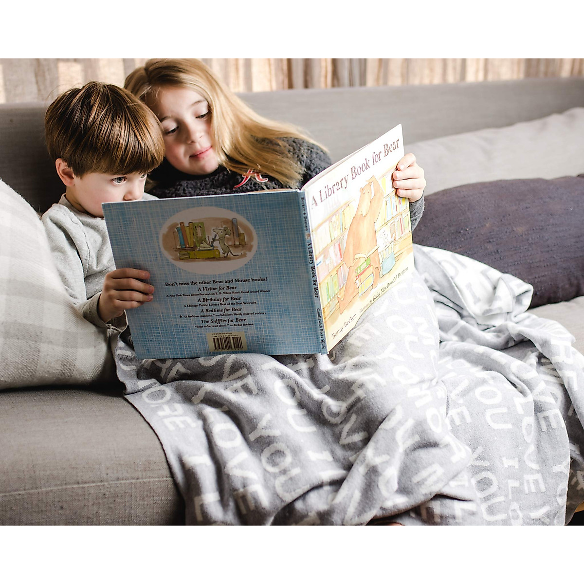 I Love You More Baby Blanket - Luxury Baby Toddler Gift in Deluxe Gift Box - Cotton Stroller Blanket - Unisex Newborn Blanket for Boy or Girl (35 x 45 inches)