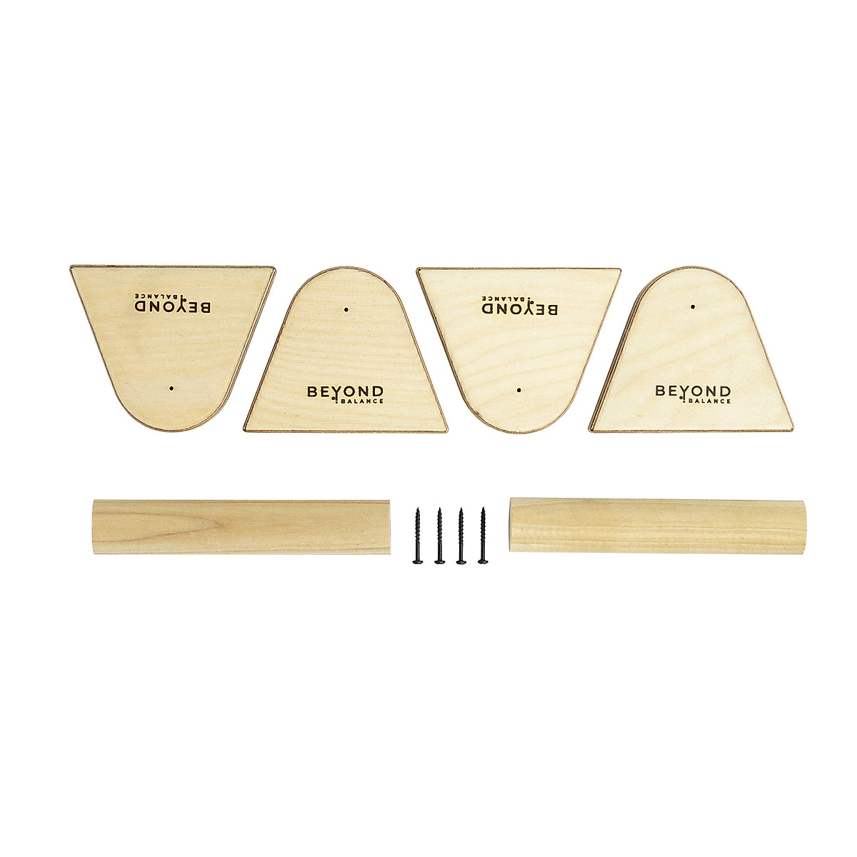 Beyond Balance Wood Parallettes Push-up Bar Dip Station | Handstands Planche Push-ups L-sits Dips Acrobatics (Small)