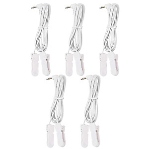 Sonew 5pcs / bag 3.5mm TENS Wire CableEar Clip Electrode Lead Wires Cable for TENS Unit Physiotherapy Machine