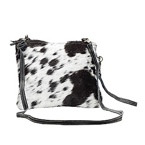 Myra Bag White & Black Cowhide Shade Bag S-1172