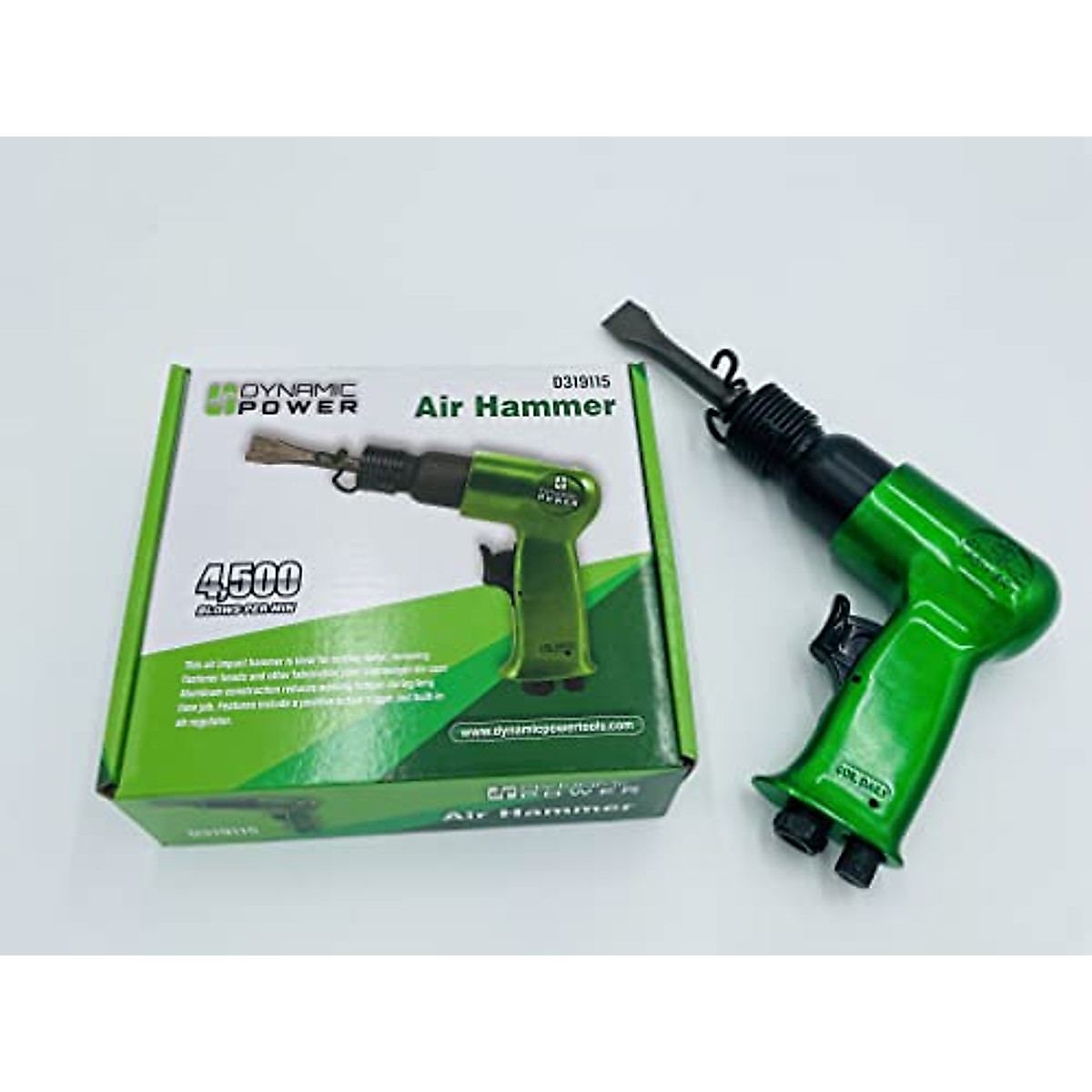 DP Dynamic Power Short Barrel Air Hammer Kit 4-Chisels D319115-SA