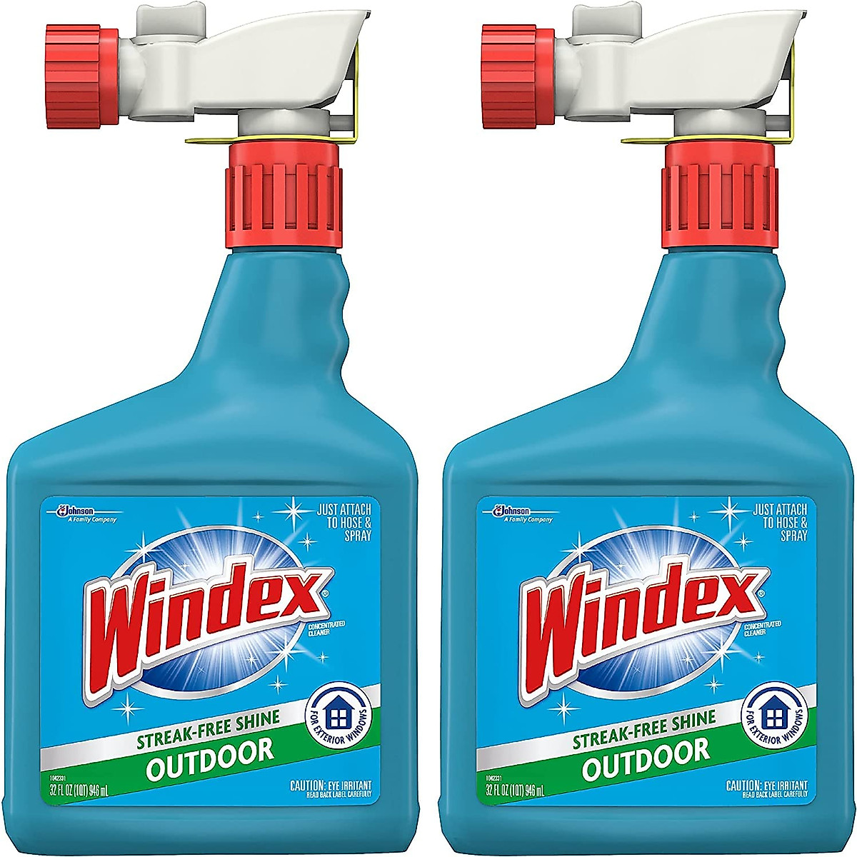 Windex Outdoor Glass & Patio Concentrated Cleaner, 2 ct, 32 fl oz