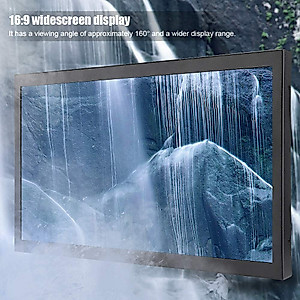 17.3 Inch Display Full HD Embedded Industrial Metal Monitor Normal Non-Touch Version, 1920x1080 Physical Resolution WLED Display 400CD/Mm2 Normal Screen (Does Not Support