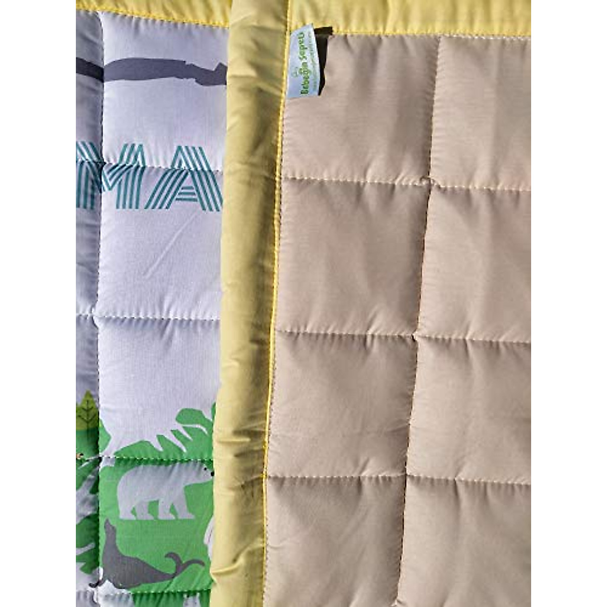 Baby Play Mat, Animals of The World, 60x60 Inches 100% Cotton Machine Washable