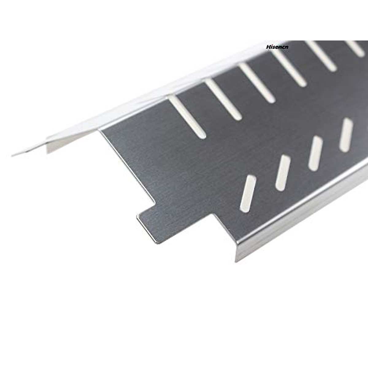 Hisencn Grill Heat Plate Replacement for Charbroil, Thermos, Centro, Costco Kirkland Grills, 3-Pcs 15 inch Stainless Steel Tent Shield Plate Deflector, BBQ Flame Tamer Burner Cover