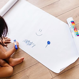 Melissa & Doug Deluxe Easel Paper Roll Replacement (17 inches x 75 feet) - 3-Pack - FSC Certified