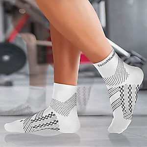 TechWare Pro Ankle Compression Socks - Plantar Fasciitis Sock & Foot Support