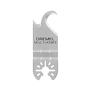 Dremel MM430 Multi Knife Oscillating Multi-Tool Accessory, Steel Blade Perfect for Cutting Flexible Materials - Universal Quick-Fit Interface Fits Bosch, Makita, Milwaukee, and Rockwell